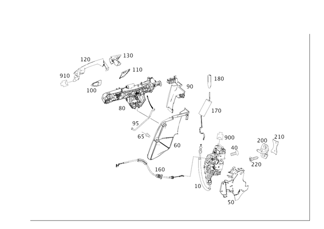 204-720-30-35 - Door Lock 2008-2020 Mercedes-Benz | Mercedes-Benz USA Parts