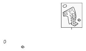 2019-2020 Mazda 3 Splash Shield - Passenger Side (RH) BCKA-50-340 ...