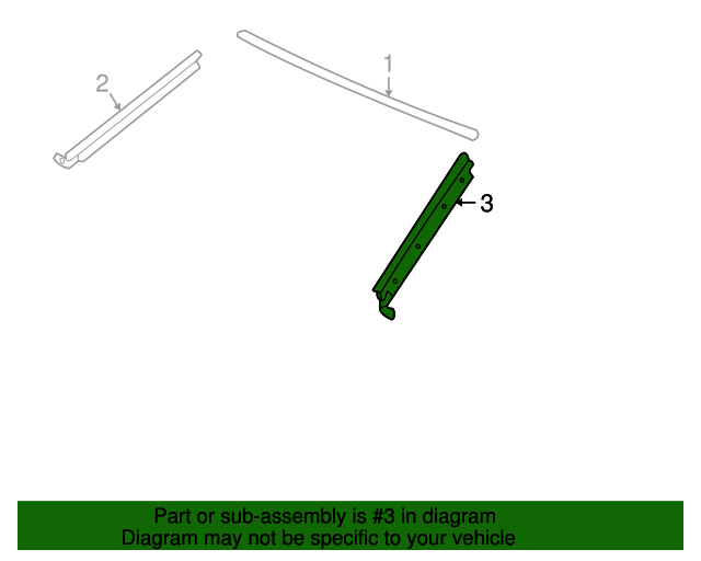 2001-2007 Toyota Windshield Molding (Left) 75534-0C030 | OEM Parts Online