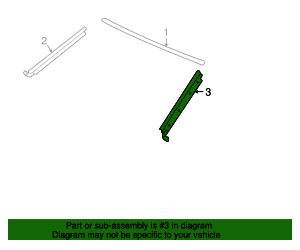 2001-2007 Toyota Windshield Molding (Left) 75534-0C030 | OEM Parts Online