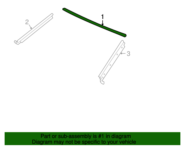 2001-2007 Toyota Upper Molding 75531-0C020 | OEM Parts Online
