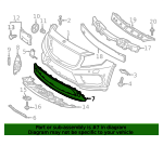 156-885-82-00 - Center Cover 2018-2020 Mercedes-Benz | Mercedes-Benz ...