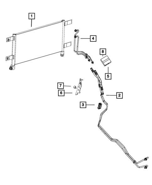 Transmission Oil Cooler, and Lines for 2016 Ram 3500 | My Mopar Parts