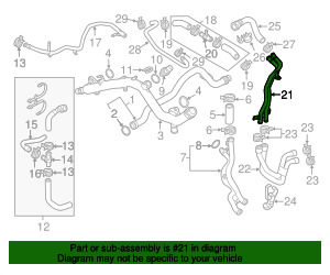 2011-2015 Audi Q7 Pipe Assembly 7L8-121-070-AD | OEM Parts Online