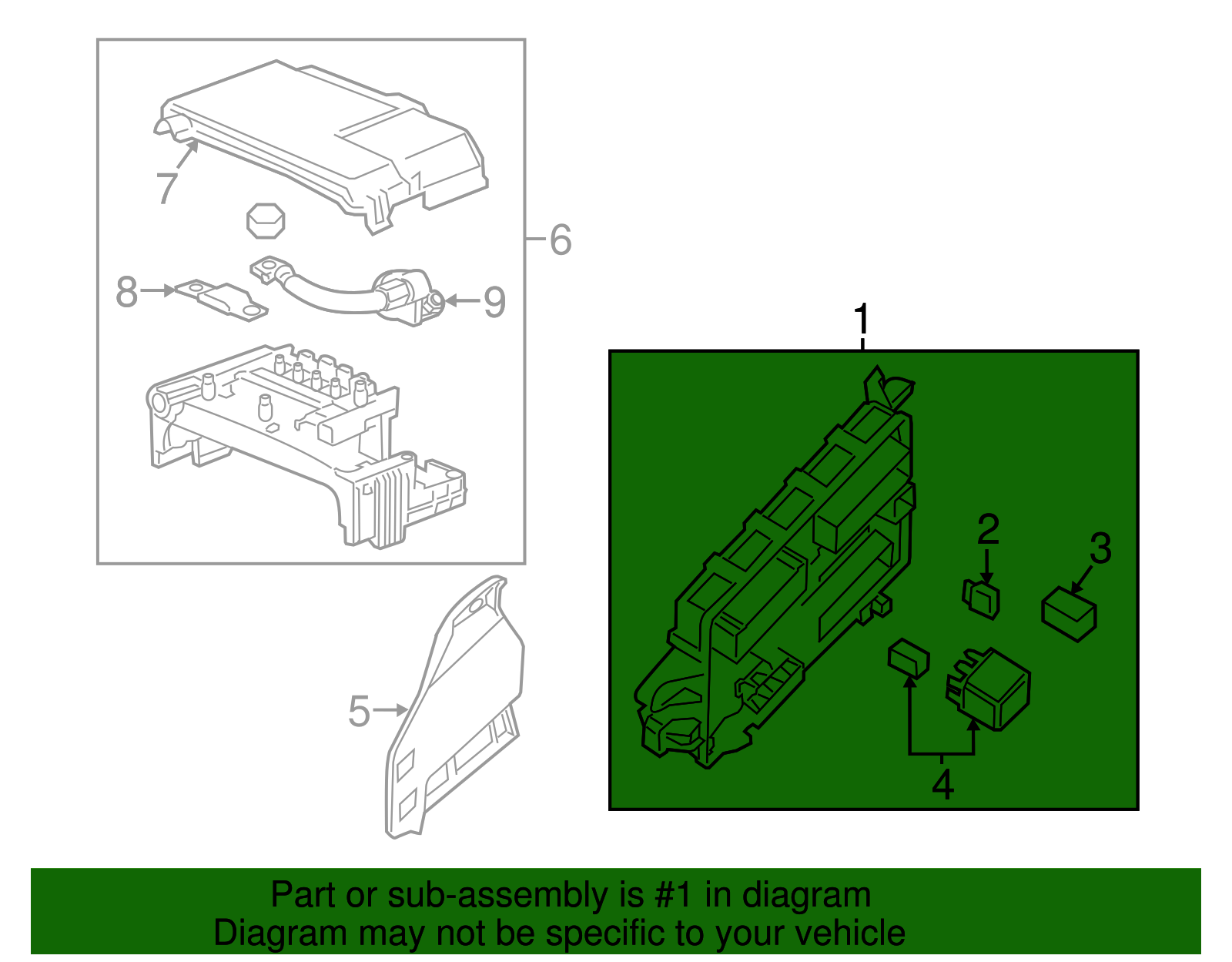Body Wiring Harness Junction Block 84568520 GM | GMPartsDirect.com