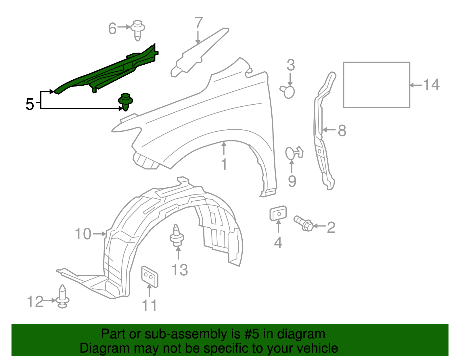 53808-0E011 - Reinforcement 2010-2015 Lexus | Lexus Parts Outlet