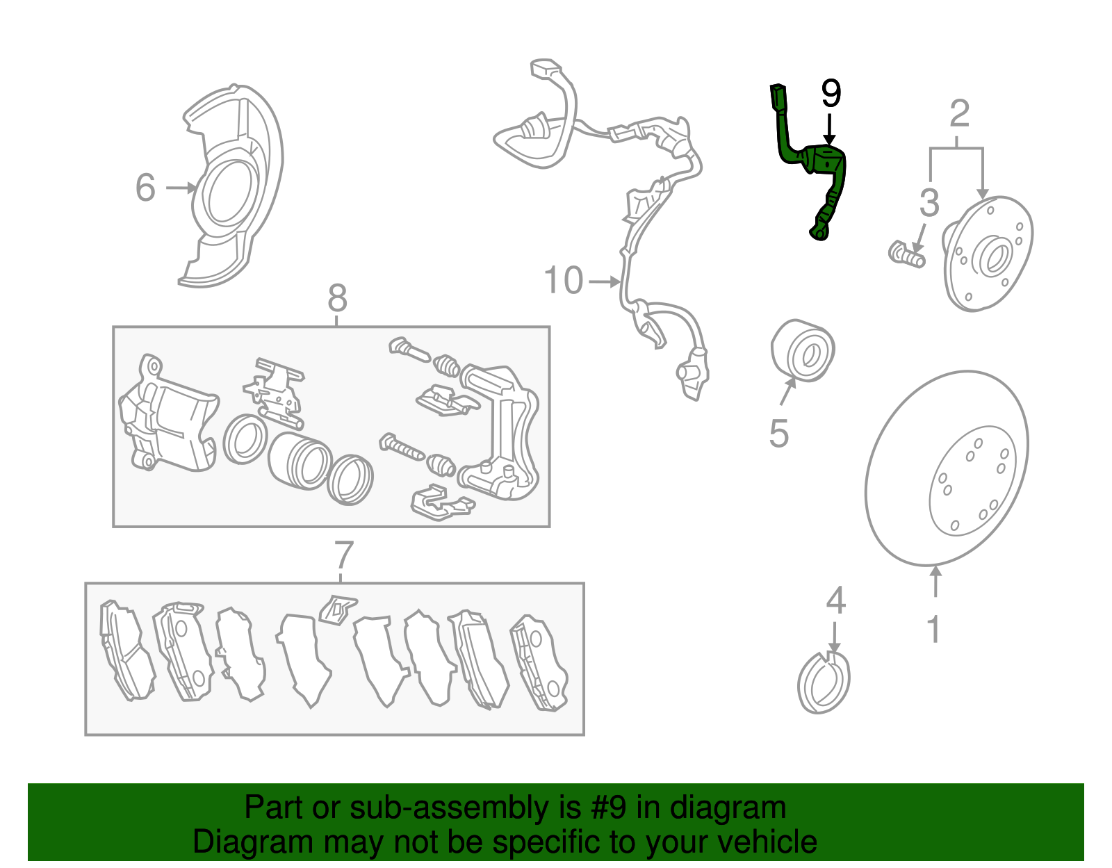 01464-TA0-A01 - Brake Hose 2008-2012 Honda Accord | Honda Parts Online