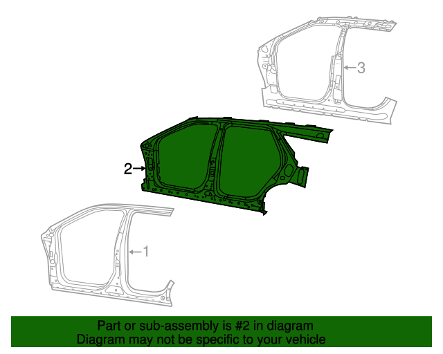2011-2020 Jeep Grand Cherokee Aperture Reinforced - Passenger Side (RH ...