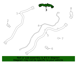 992-121-641 - Radiator Coolant Hose 2020-2023 Porsche 911 ...