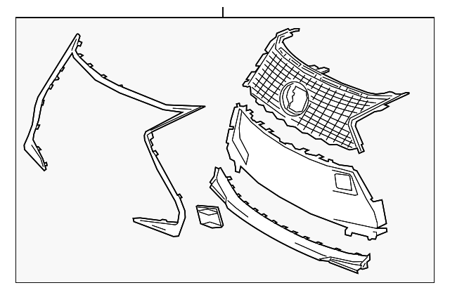 53101-30A50 - Grille Assembly 2016-2020 Lexus GS F | Lexus Parts Outlet
