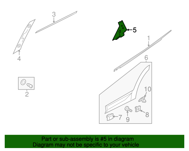 2013-2018 Hyundai Santa Fe Sport Applique 83270-2W000 | OEM Parts Online