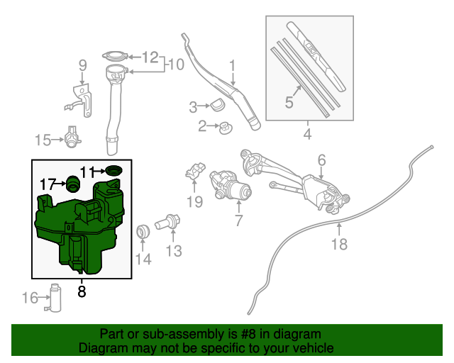 85355-24040 - Reservoir - 2015-2020 Lexus | MyLexusParts