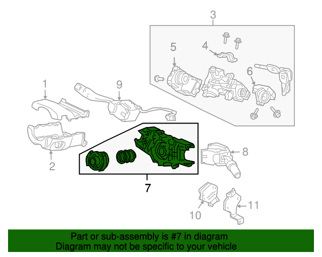 35251-SDA-A01 - Body, Switch - 2003-2007 Honda Accord | Honda Car Parts ...