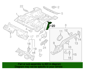 2015-2024 Volkswagen Wheelhouse Brace 5Q0-802-951-AF | OEM VW Parts Haus