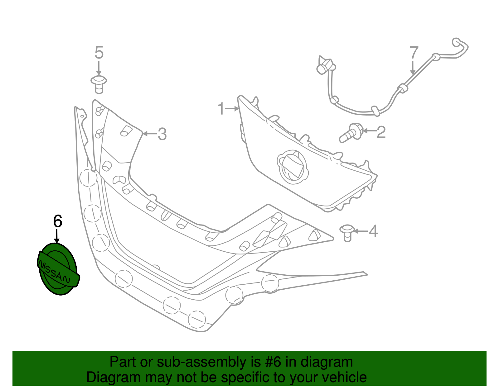 2014-2022 Nissan Emblem 62890-3VA2A | Team Nissan Inc.