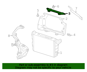 463-505-11-00 - Engine Oil Cooler Bracket 2016-2018 Mercedes-Benz G 550 ...