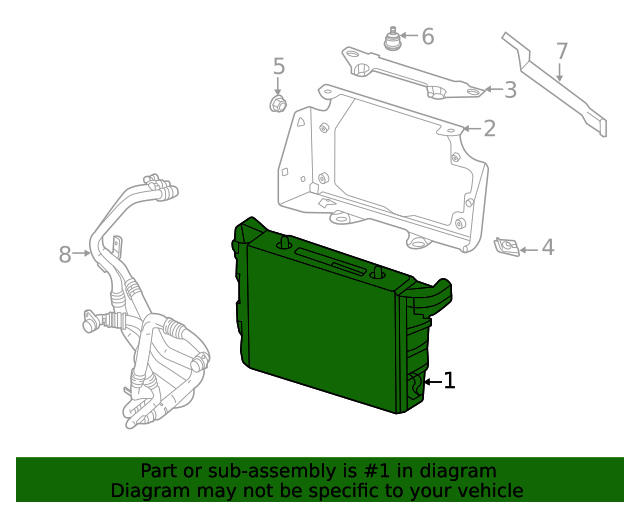 463-501-01-00 - Oil Cooler 2016-2018 Mercedes-Benz G 550 | Mercedes ...