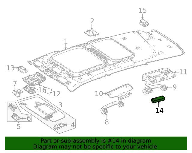 000-906-20-12 - Interior Lamp Mercedes-Benz USA Parts