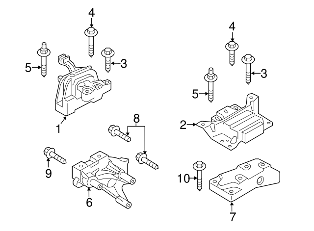 2015-2016 Audi A3 Motor Mount 5Q0-199-262-BJ | TascaParts.com