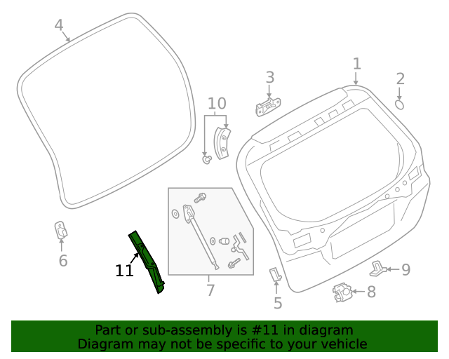 2020-2024 Subaru Outback Side Cover 63134AN00A | SubaruOnlineParts.com