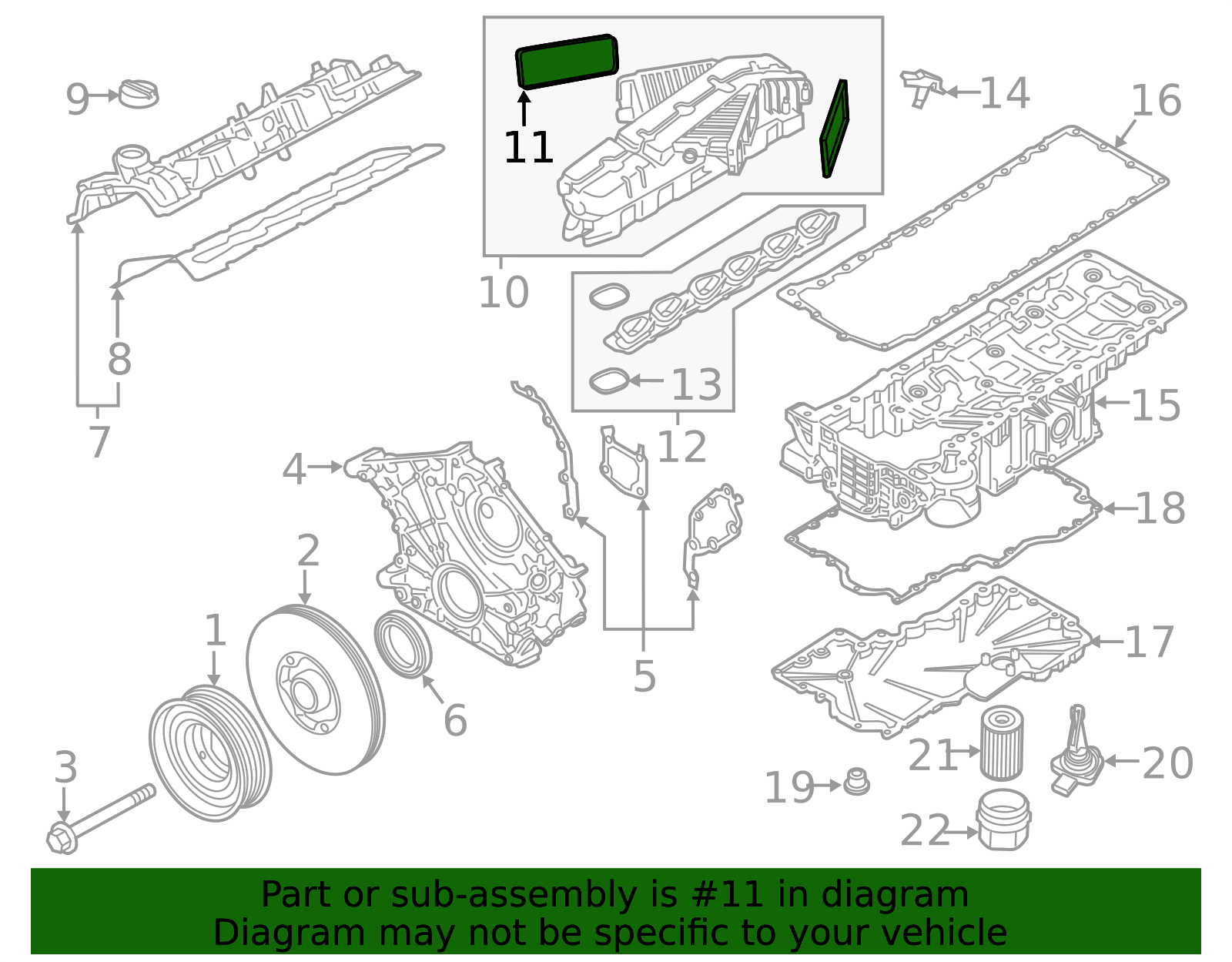 11617561009 - 2010-2022 BMW Air Tube Gasket (11-61-7-561-009) | BMW of ...