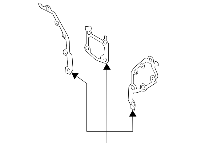 Genuine BMW 11-14-7-563-860 | Lower Timing Cover Gasket Set | FREE ...