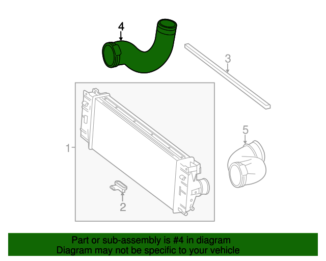 906-528-26-82 - Inter-Cooler Hose 2010-2022 Mercedes-Benz | Mercedes ...