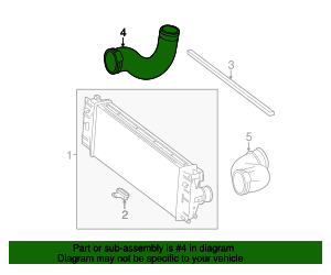 906-528-26-82 - Inter-Cooler Hose 2010-2022 Mercedes-Benz | Mercedes ...