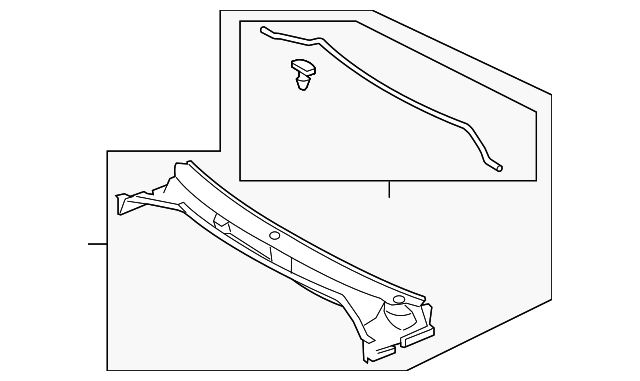2008-2021 Toyota Land Cruiser Cowl Grille 55708-60101 | Toyota Parts Center