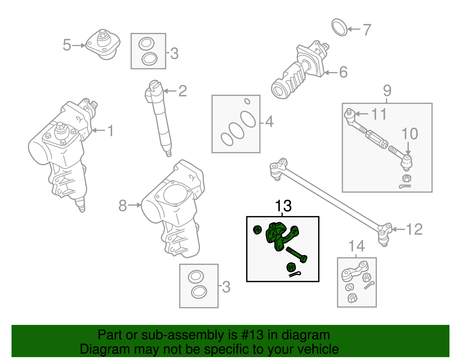 1998-2004 Nissan Idler Arm Assembly D8530-VK90A | Bill Kay Nissan Parts