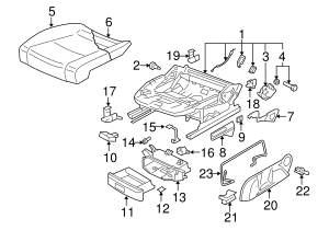 2005-2016 Volkswagen Seat Adjuster 1K0-881-053-A | AutoNationParts.com