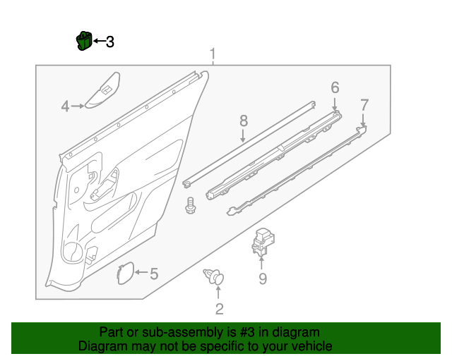 79936-1JA0A - Coat Hook 2011-2017 Nissan Quest | Nissan Parts ...