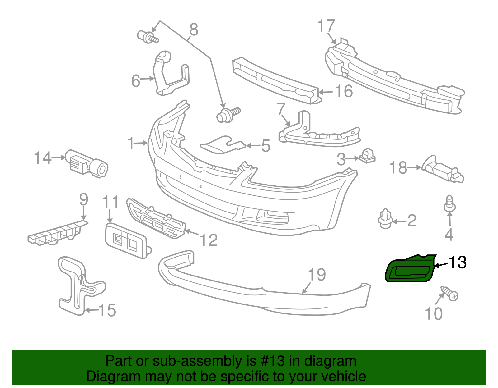 71103-SDA-A00 - Side Cover 2006-2007 Honda Accord | Honda Parts Online