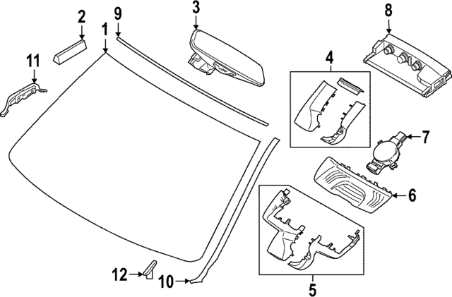 51317933084 - 2022-2024 BMW Windshield (51-31-7-933-084) | BMW of South ...