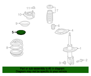 2007-2017 GM Front Spring Upper Insulator 15232937 GM | GMPartsDirect.com