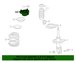2007-2017 GM Front Suspension Strut Mount 23111833 GM | GMPartsDirect.com