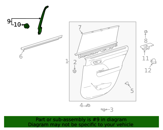 67676-0E010 - Frame Trim - 2020-2023 Toyota Highlander | OEM Genuine ...