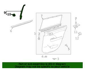 2020-2024 Toyota Highlander Frame Trim 67676-0E010 | Toyota Parts Center