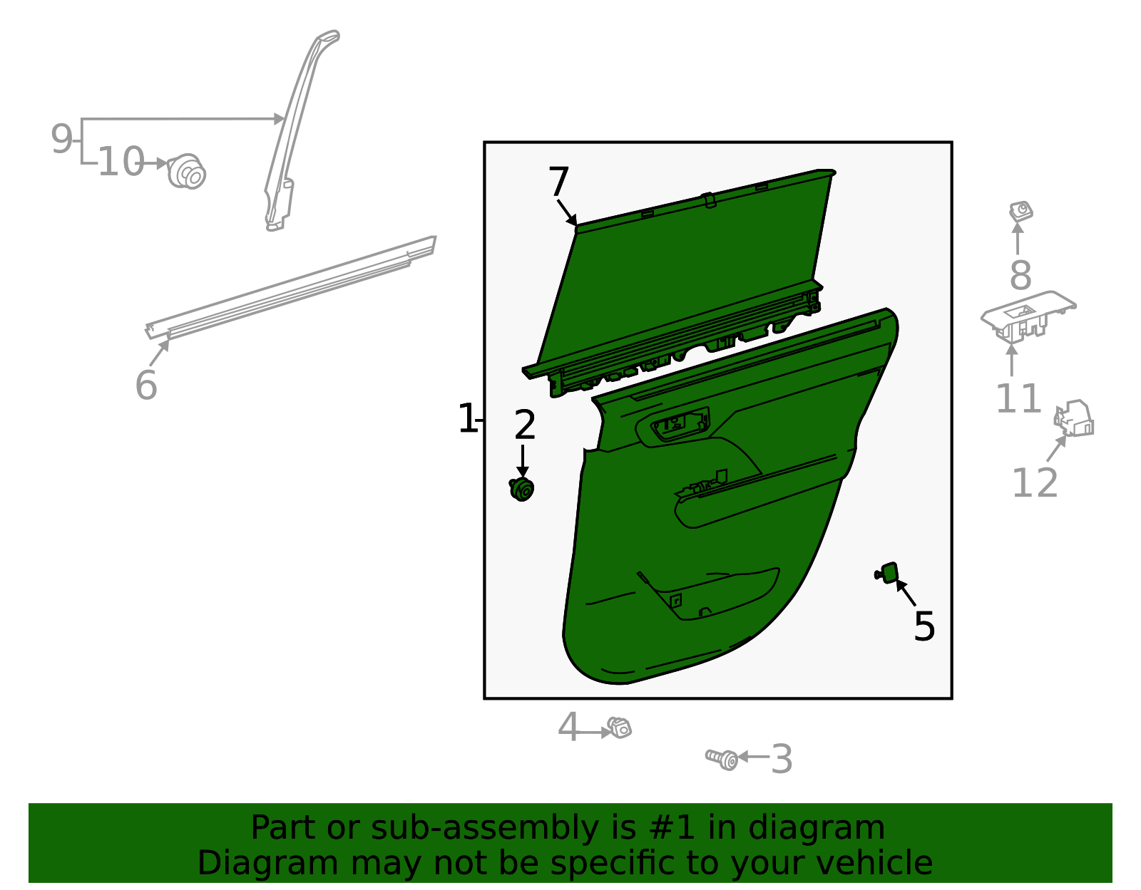 67640-0EE00-C0 - 2023-2024 Toyota Highlander - Door Trim Panel | Sparks ...