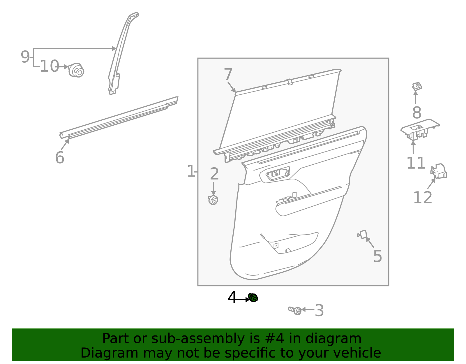 2001-2025 Toyota Door Interior Trim Panel Grommet 90189-A0010 | Toyota ...