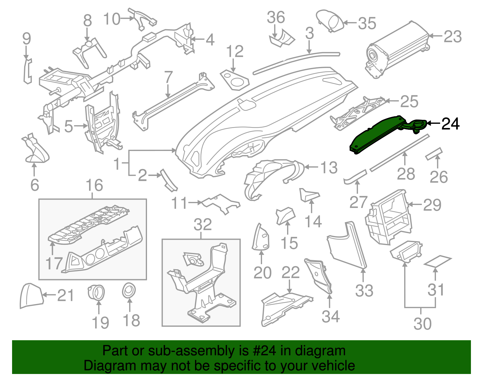 2005-2013 Porsche Cup Holder 997-552-294-03 | OEM Parts Online