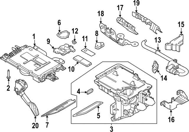 2023-2024 Nissan ARIYA Pedal Assembly 18002-6CT0A | Team Nissan Inc.