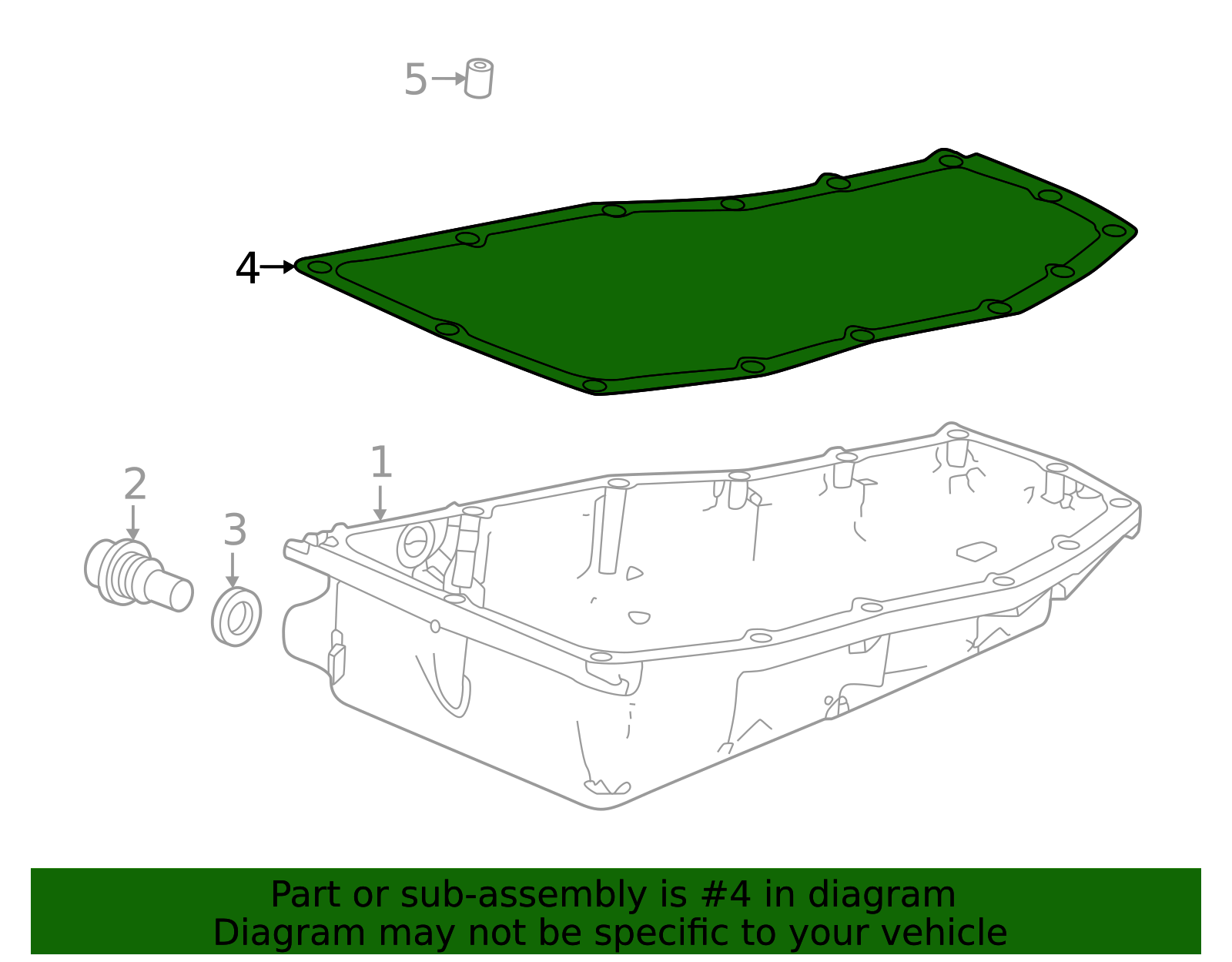 21814-RJ2-003 - Gasket Oil Pan - 2013-2020 Honda | Genuine Honda Parts