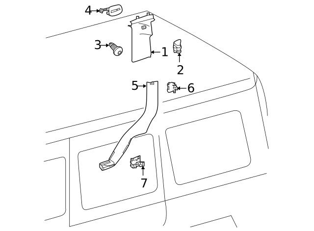 463-690-90-00-9H93 - Upper Quarter Trim 2019-2023 Mercedes-Benz ...