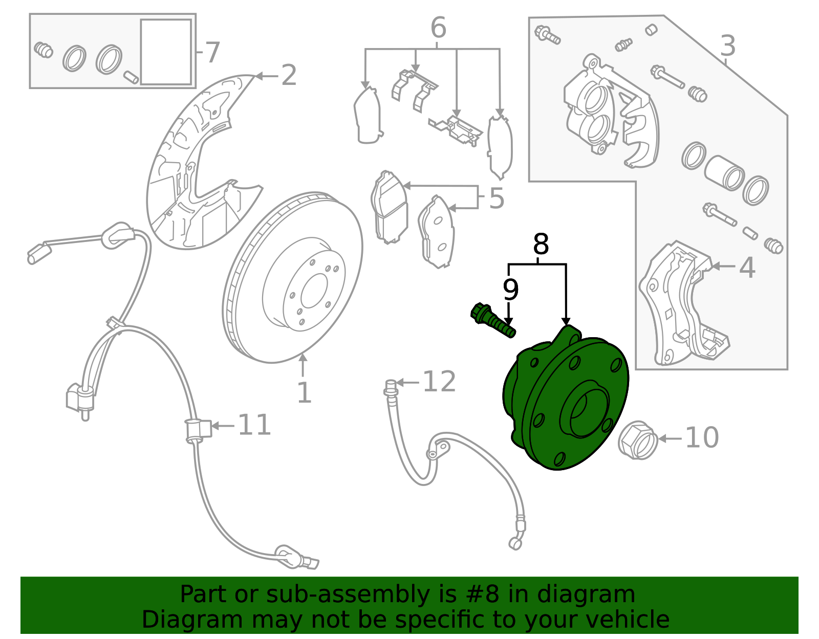 2015-2025 Subaru Hub Assembly 28373AN00D | OEM Parts Online
