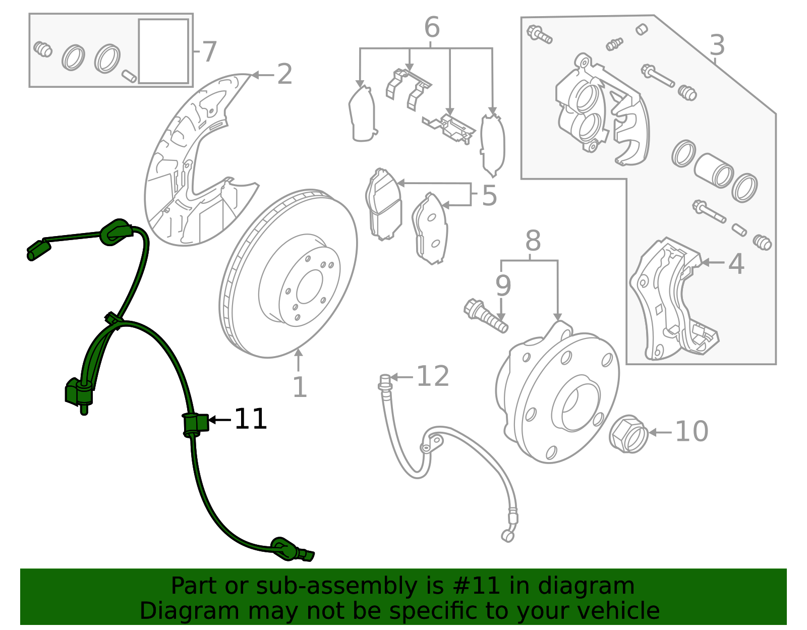 27540AN01A - High-Quality Front Speed Sensor for 2020-2025 Subaru ...