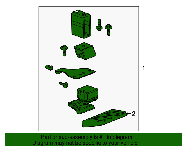 2014-2019 GM Running Board Step 84106505 | GM Parts Center