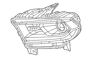 2021-2024 Dodge Durango Headlamp 68433779AF | Mopar Parts Canada