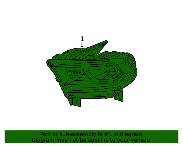 2021-2023 Dodge Durango Headlamp 68433785ae | TascaParts.com