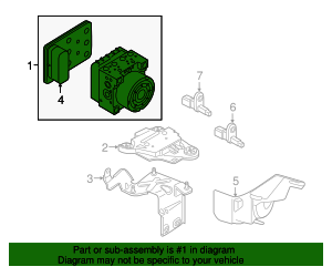2015 Volkswagen ABS Pump Assembly 3Q0-614-517-P-BEF | VW Direct Parts